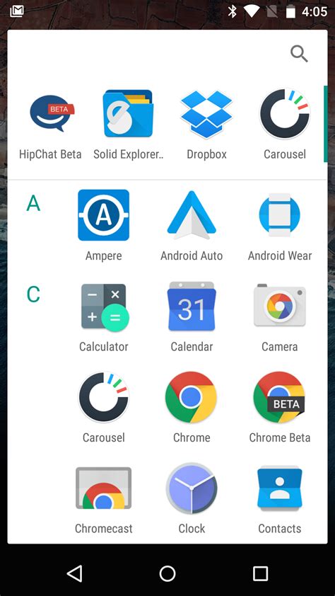Android M Feature Spotlight The New App Drawer And Widget Picker