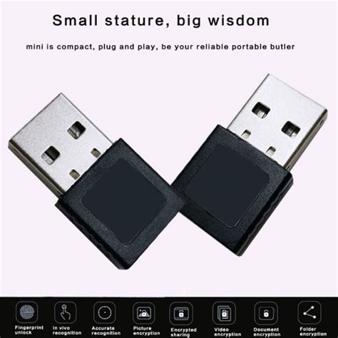 1 USB Fingerprint Key Reader Recognition Device Windows 10 Biometrics Security Anti Spoofing