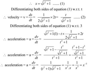 Displacement Velocity And Acceleration By Calculus Method