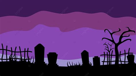 Gambar Background Siluet Kuburan Vektor Dan File Psd Untuk Unduh