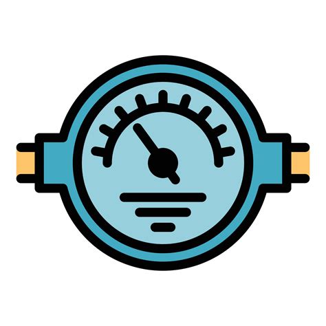Manometer Control Icon Color Outline Vector Vector Art At Vecteezy
