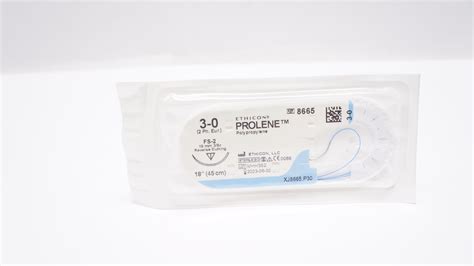 Ethicon 8665 3 0 Prolene Stre Fs 2 19mm 3 8c Reverse Cutting 18inch X