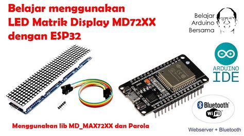 Menggunakan Led Matrik Max7219 Dengan Esp32 Youtube