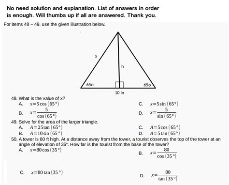 Solved No Need Solution And Explanation List Of Answers In