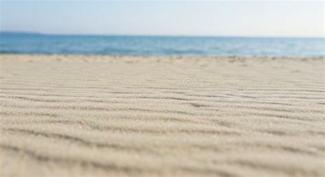 Serene Beach Background Featuring Calming Ocean Waves And Textured Sand Stock Illustration