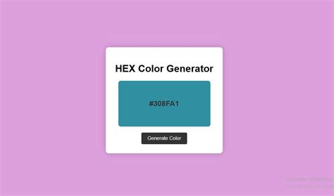 Asmara Ghulam Rasool On Linkedin Webdevelopment Html Css Javascript Colorgenerator Codingfun