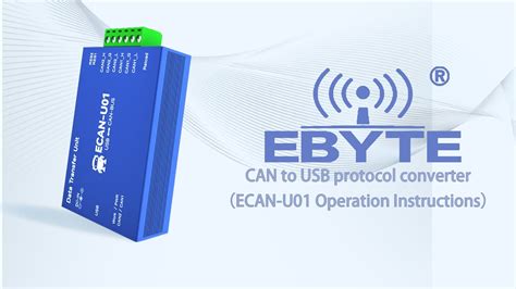 Can To Usb Protocol Converter Ecan U01 Operation Instructions Youtube
