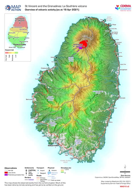 Saint Vincent And The Grenadines La Soufrière Volcano Overview Of