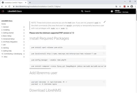 Centos7下部署开源网络监控系统librenms 腾讯云开发者社区 腾讯云