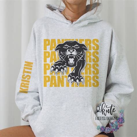 Panthers Spirit Wear School Spirit Hoodies School Spirit Sweatshirt