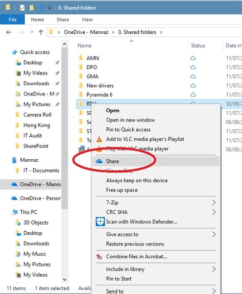 Share A File From You Onedrive