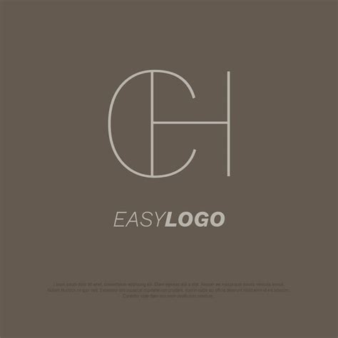 Premium Vector Ch Monogram Logo