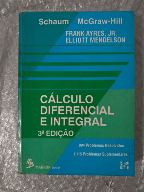 Cálculo Diferencial e Integral Frank Ayres Jr Elliott Mendelson Seboterapia Livros