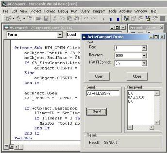 Visual Foxpro Serial Communication Arduino Example Software