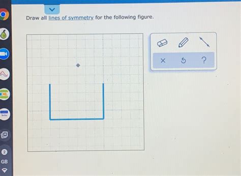 solved draw all lines of symmetry for the following figure x [algebra]