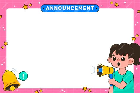 Premium Vector Hand Drawn Announcement Background