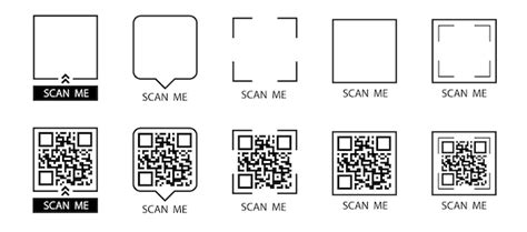 Premium Vector Qr Code Set Scan Me Scan Qr Code Icon Template Of