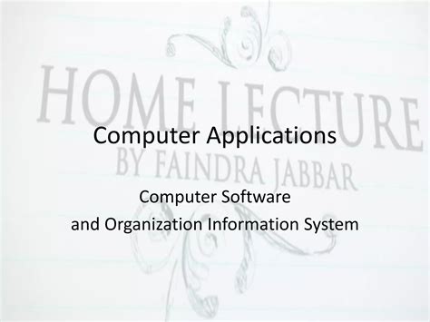 Computer Applications Computer Software Pdf