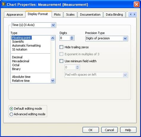 Solved How Do I Format X Axis To Show Time In Seconds On A Waveform Chart Ni Community