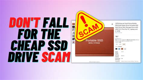 Don T Fall For The Cheap Ssd Drive Scam Malware Removal Pc Repair And How To Videos