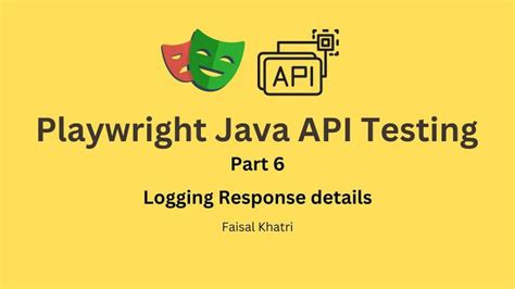 Playwright Java Api Testing Creating Custom Logger For Logging Response Details Mohammad