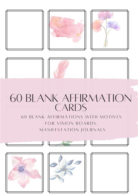 Free Printable Affirmation Cards Pdf