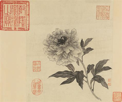 清 蒋廷锡 仿宋人勾染图册绢本268×23 Cm国画超高清大图原图扫描真迹全图书画图片下载