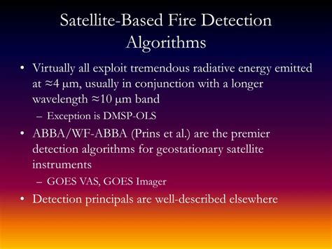 Ppt Active Fire Detection Using Geostationary Satellites Powerpoint Presentation Id465480