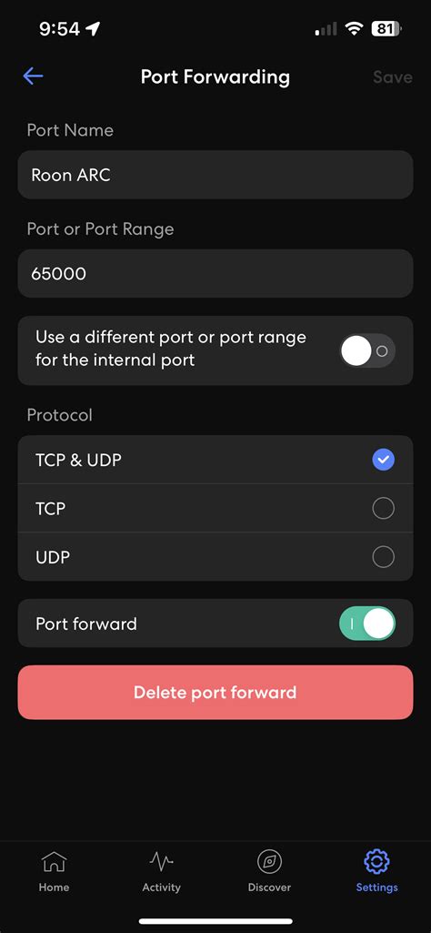 Another Arc To Core Issue Arc Port Forwarding Help Roon Labs Community