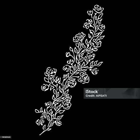 손으로 그린 벡터 일러스트 추상 모란 꽃에 고립 된 블랙 초대장 인사말 카드 포스터 블로그에 대 한 꽃 디자인 요소입니다 손으로 그린 꽃의 스케치 고대의에 대한 스톡 벡터