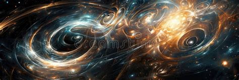 Abstract Formations Resembling Planetary Orbits And Cosmic Trajectories