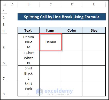 How To Use A Line Break As A Delimiter In Excel Text To Columns Methods