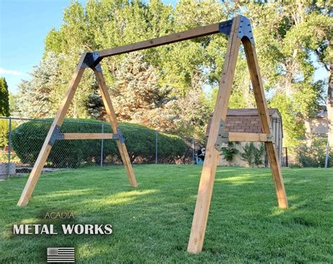 4 X 4 Rustic Swing Set Bracket Kit Designed For 4x4 Beams American Made Etsy