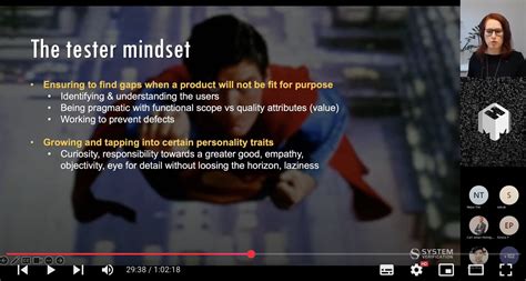 Webinar The Testers Mindset