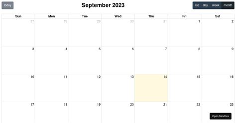 Fullcalendar All Events Rendered Manager Codesandbox