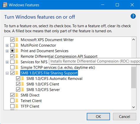 your system requires smb2 or higher error on windows 10 windows