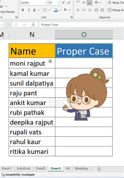 Proper Case In Excel Proper Function Properfunction Youtube