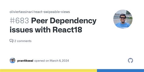 Peer Dependency Issues With React18 · Issue 683 · Oliviertassinari