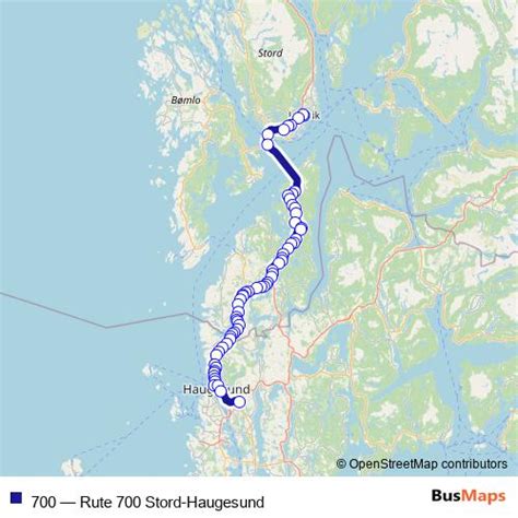 Bus 700 Schedule And Stops In Sveio