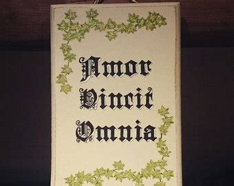 Amor Vincit Omnia Etsy