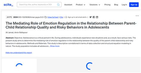The Mediating Role Of Emotion Regulation In The Relationship Between