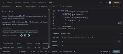 Day 47 Of 100dayofcodingchallenge Count Negative Numbers In A Matrix