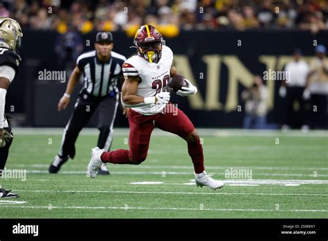 Washington Commanders Running Back Jeremy Mcnichols 26 Runs The Ball
