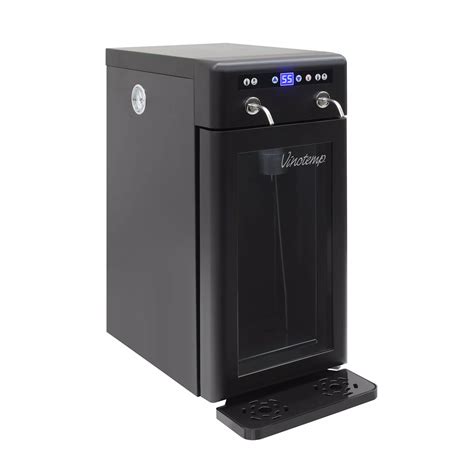 Vinotemp 2 Bottle Wine Dispenser With Drip Tray And Push Button Controls