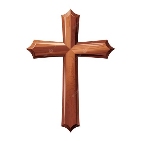 Realistic Wooden Cross Design Wooden Cross Christian Symbol