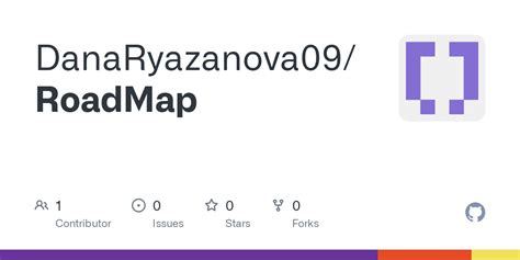 GitHub DanaRyazanova09 RoadMap