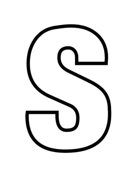 Letter S Coloring Pages Coloringlib