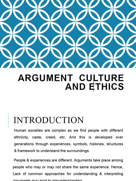 L 4 Argument Cultures And Ethics Download Free Pdf Reason Argument