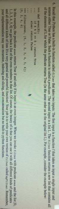Solved Question 6 This Problem Asks You To Write The