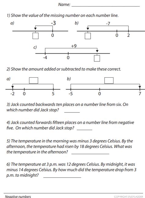 Negative Numbers Studyladder Interactive Learning Games